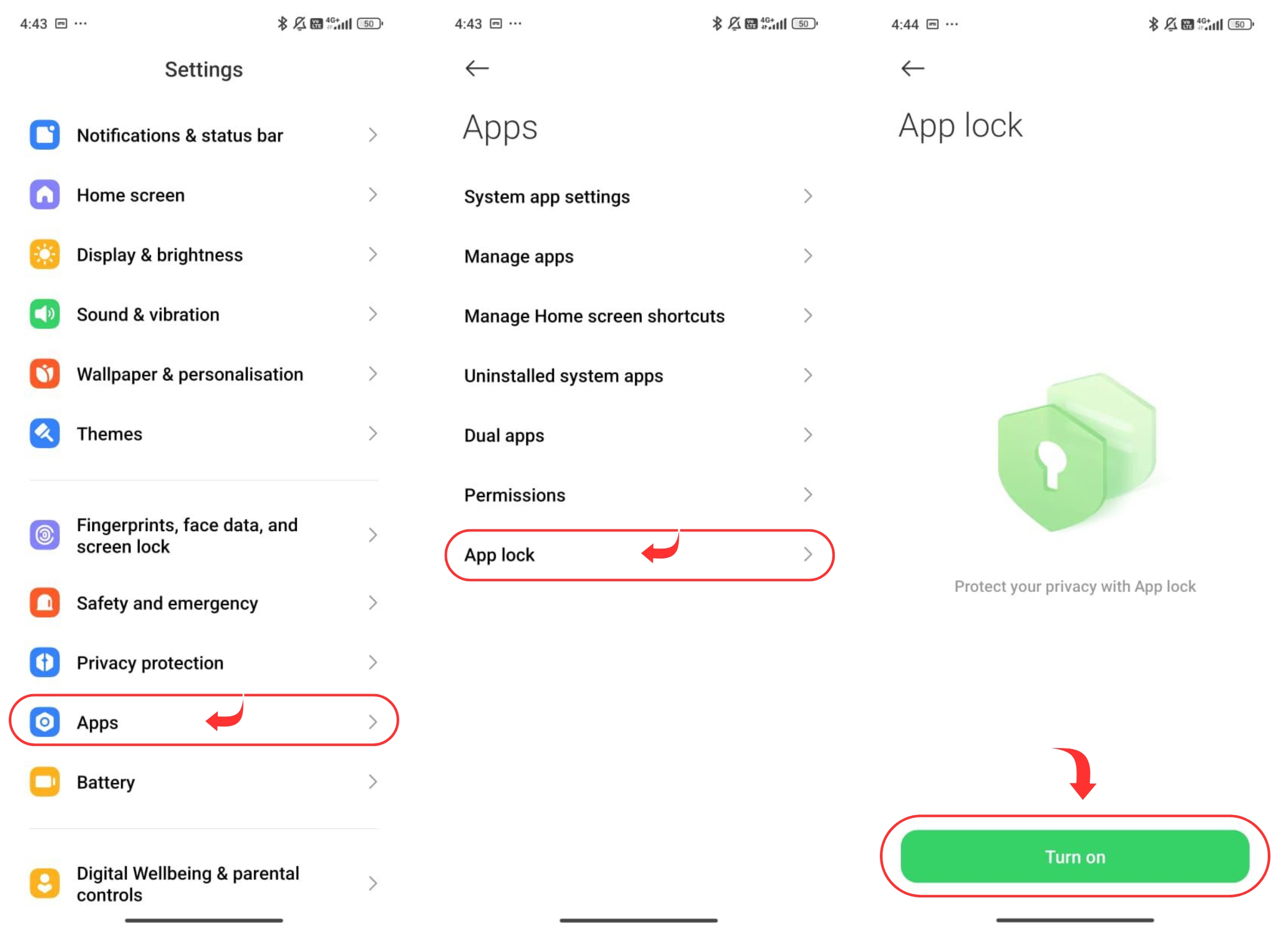 How To Put a Password on Apps